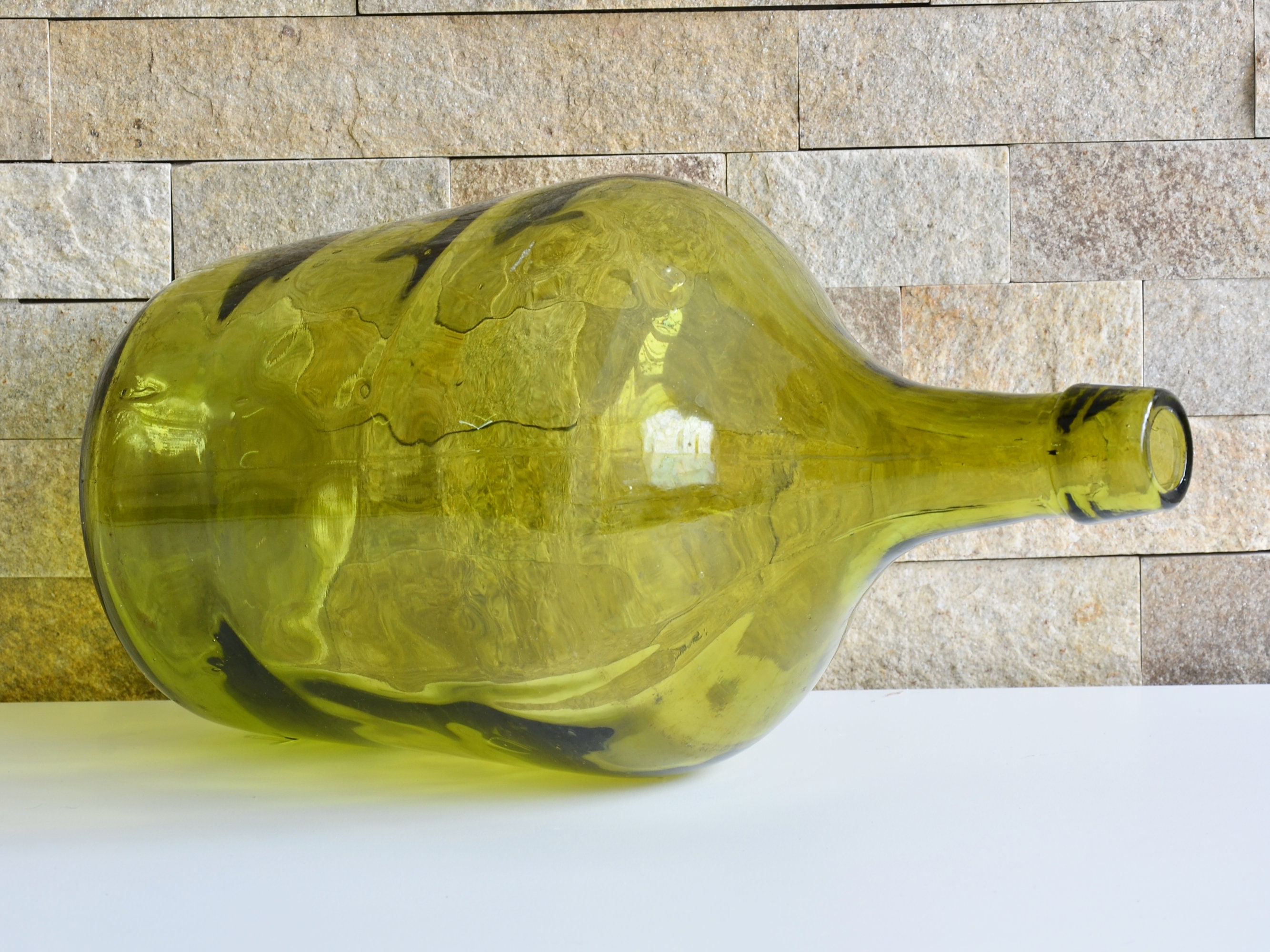 Antique Large Demijohn 5L 20th Century Glass French Demijohn - Etsy