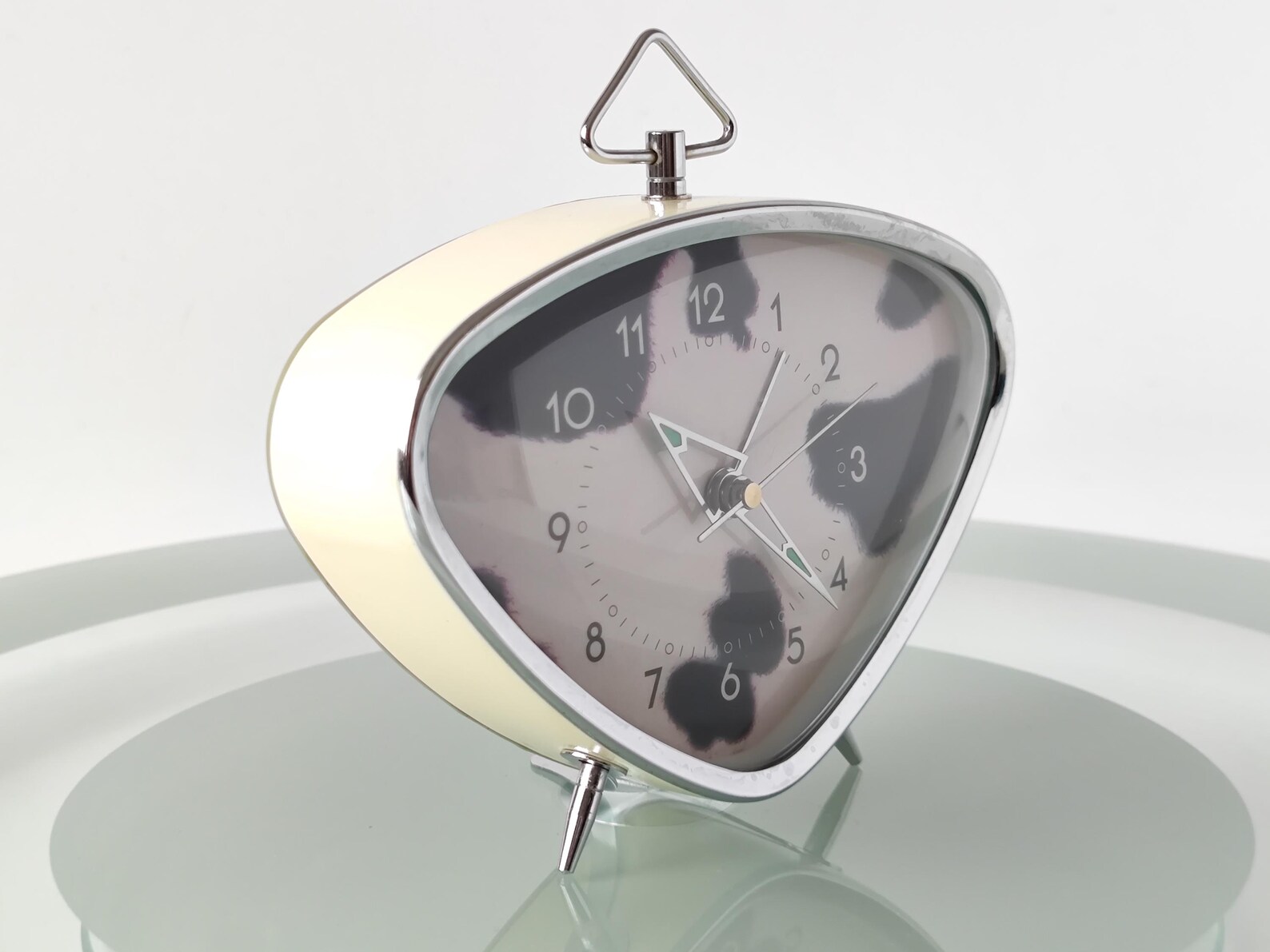Vintage Alarm Clock, Mechanical Triangle Clock Made in Shanghai China ...