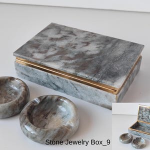 Marble Jewelry Box, Antique Trinket Box, Vintage Marble Box, Old Solid ...