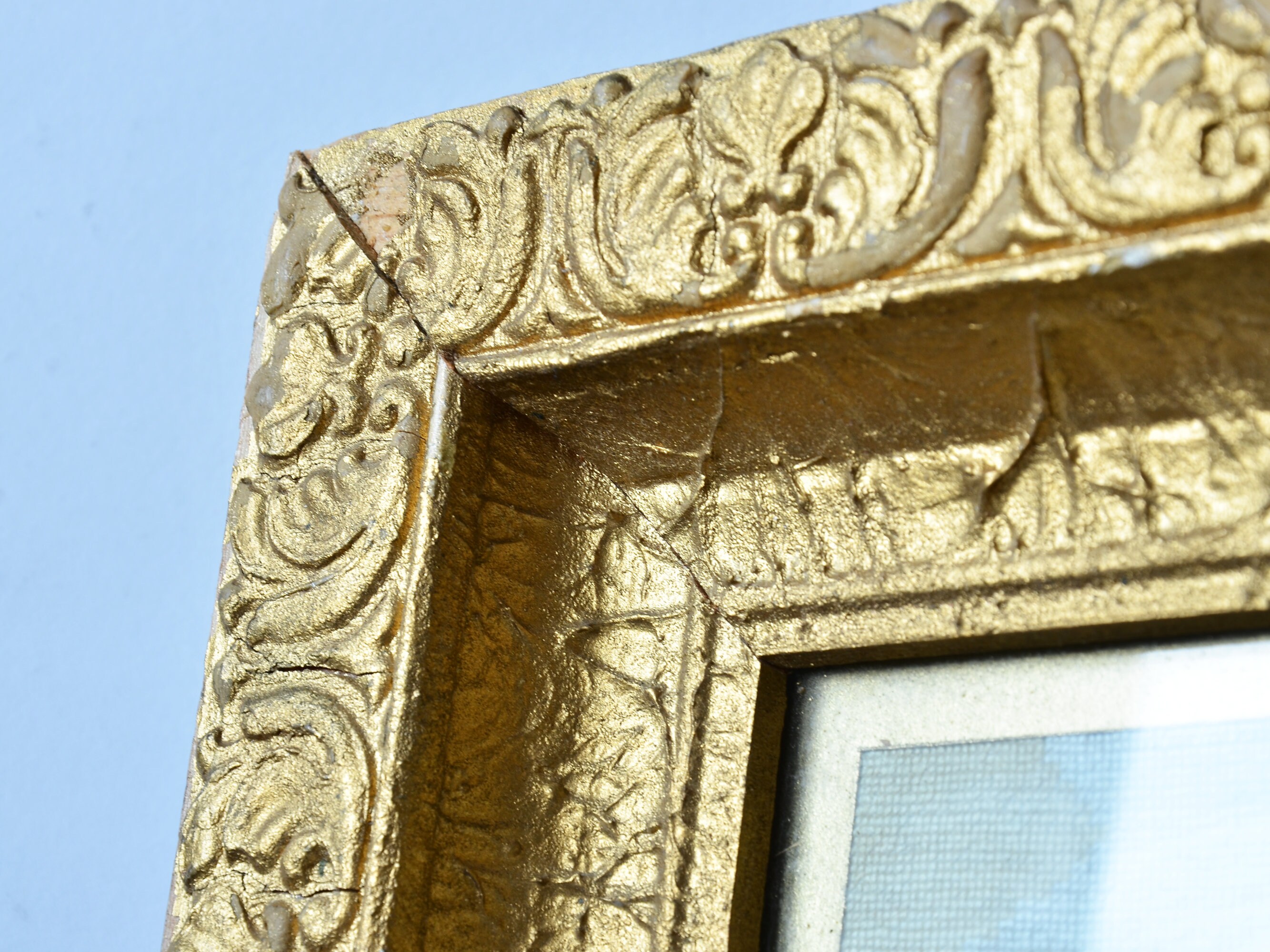 Vintage Rectangular Gold Frame With Tapestry autumn Landscape Wall Home ...