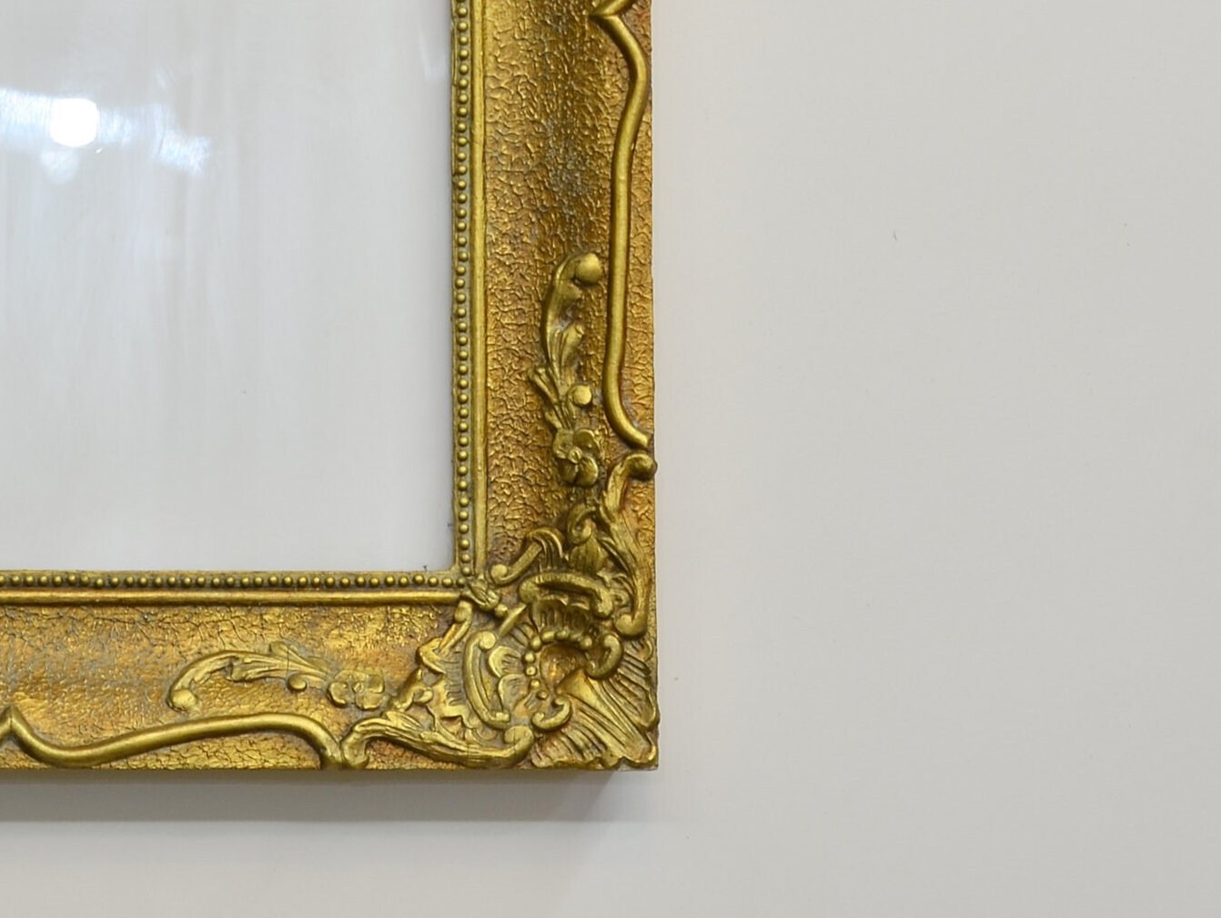 Victorian Rectangular Gold Frame, Vintage Victorian Wall Art Frame ...