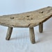 Antique Milking Stool, Three-legged Chair Wooden, Folk Farmhouse Stool ...