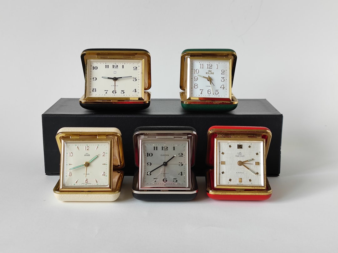 Vintage Travel Clock 2 Jewelry, Alarm Clock Made in Germany 60-70s ...