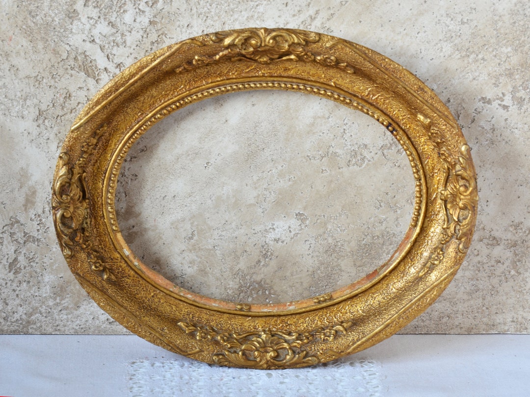 Frame Gold Color Wall Decor Vintage Golden Frame Art Ornate Gilt Wood ...