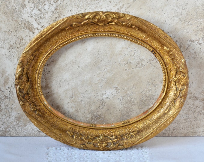 Frame Gold Color Wall Decor Vintage Golden Frame Art Ornate Gilt Wood ...