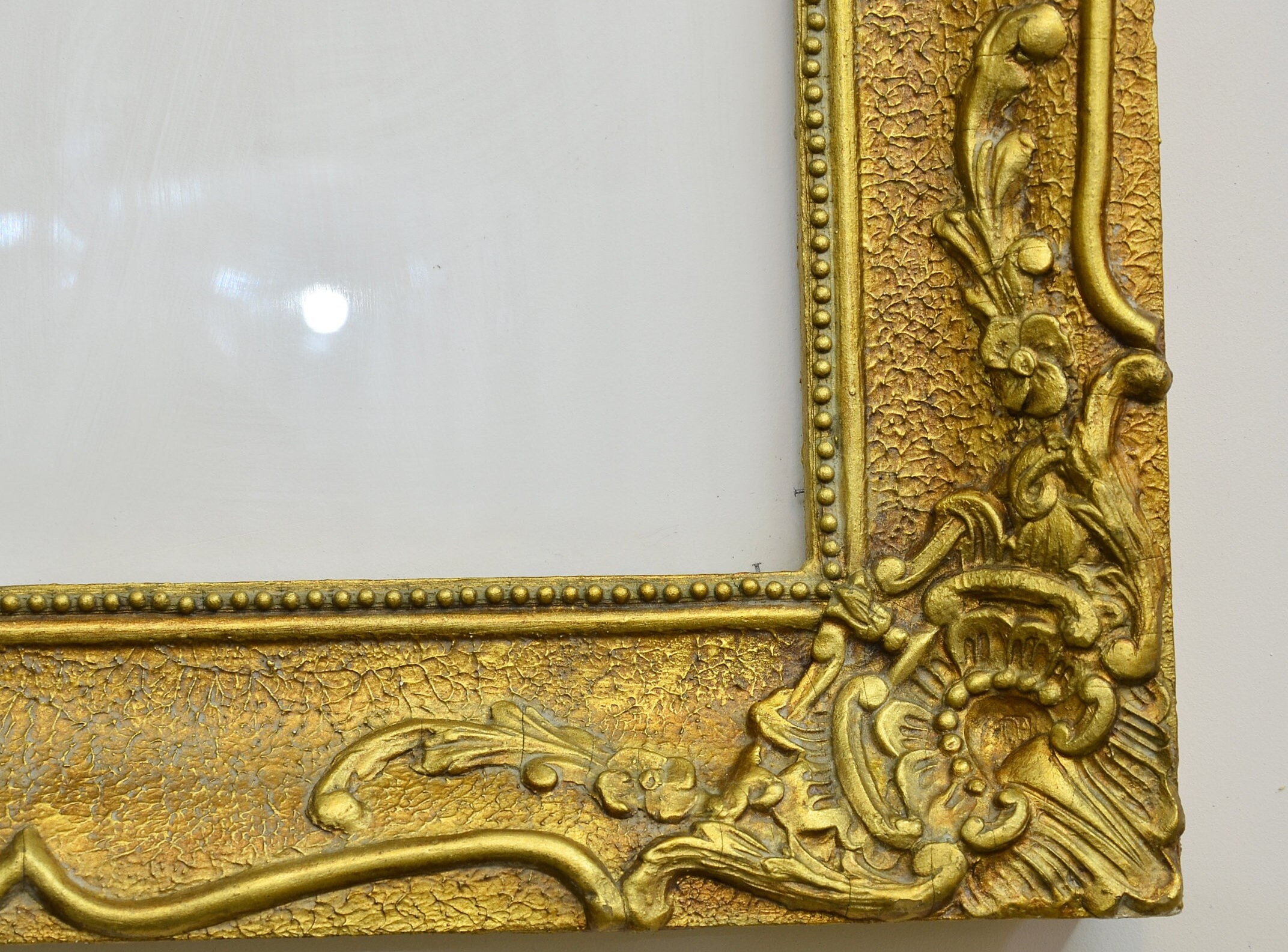 Victorian Rectangular Gold Frame, Vintage Victorian Wall Art Frame ...