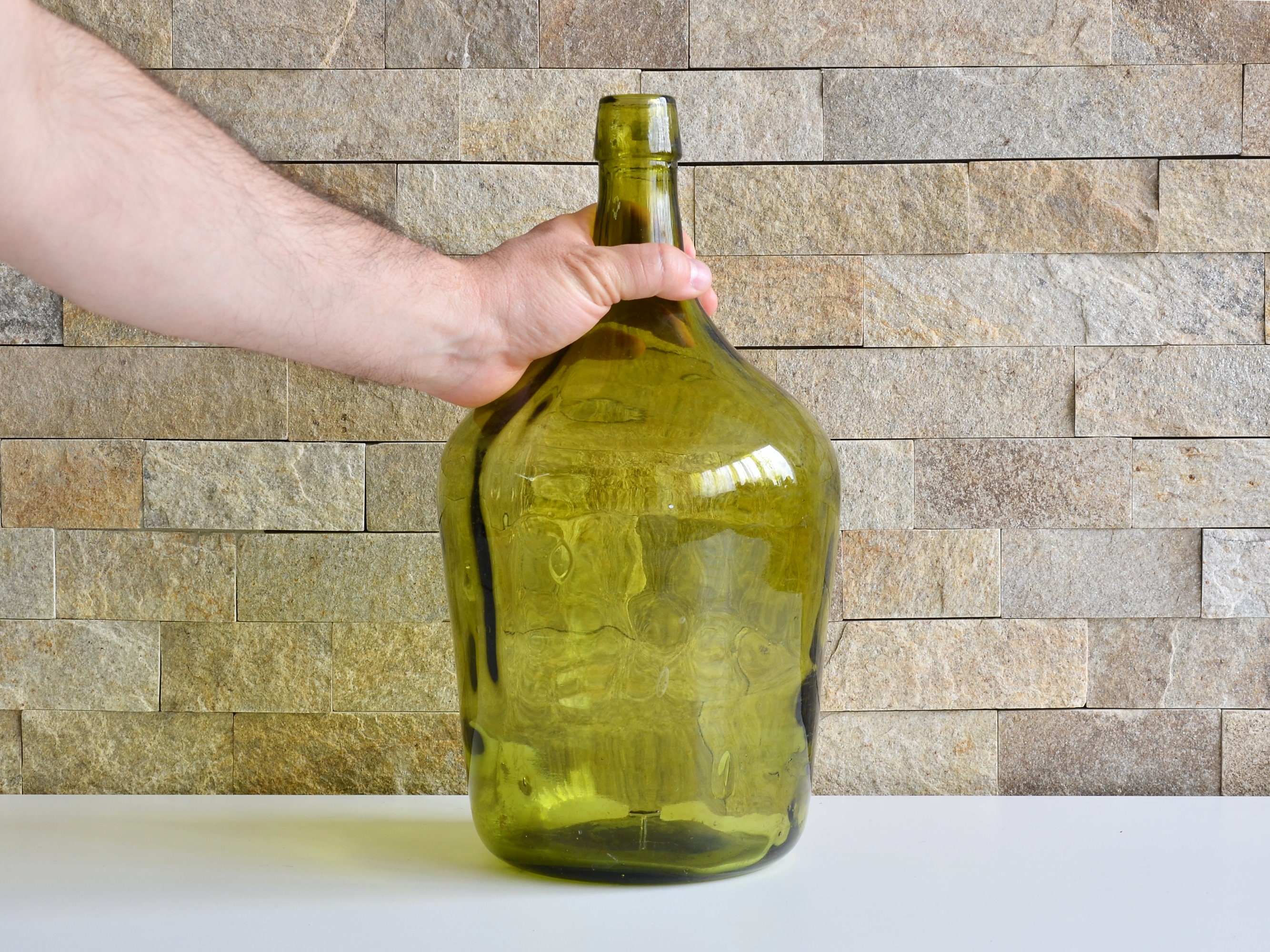 Antique Large Demijohn 5L 20th Century Glass French Demijohn - Etsy