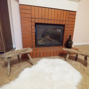 Antique Milking Stool, Three-legged Chair Wooden, Folk Farmhouse Stool ...
