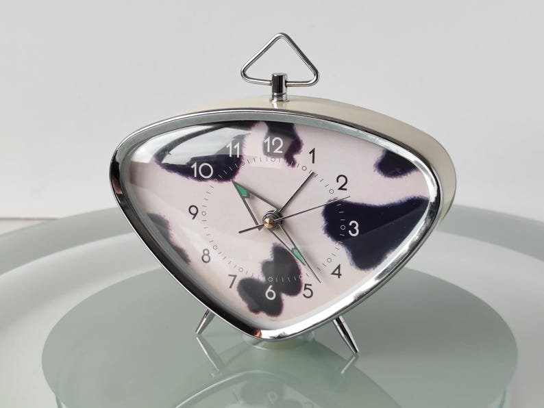Vintage Alarm Clock, Mechanical Triangle Clock Made in Shanghai China ...