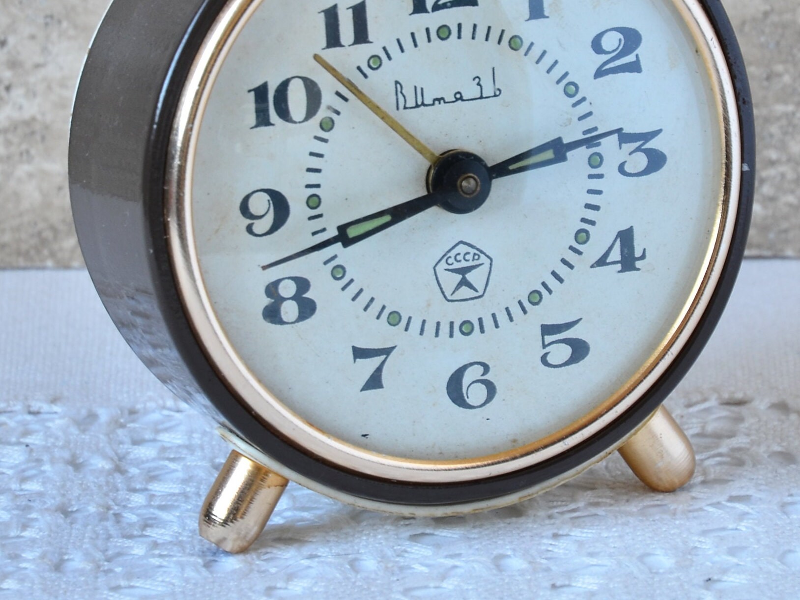Soviet Clock, Soviet Alarm Clock Vityaz, Vintage Alarm Clock USSR ...
