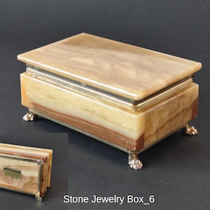 Marble Jewelry Box, Antique Trinket Box, Vintage Marble Box, Old Solid ...