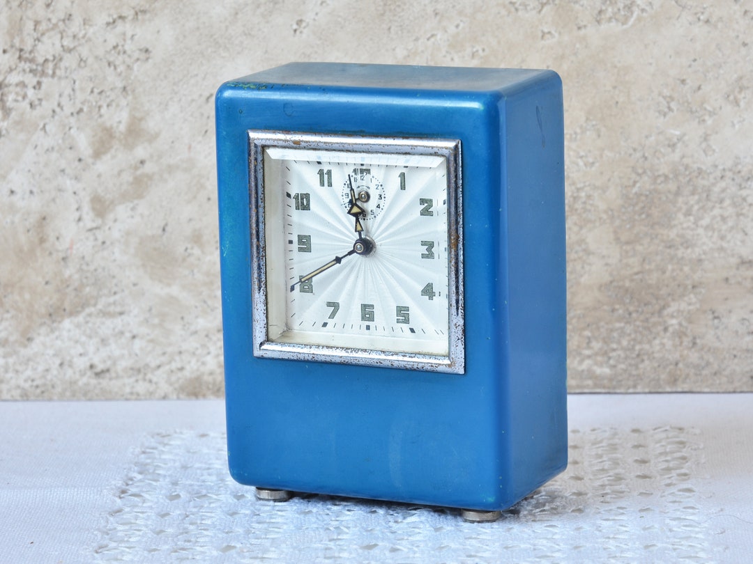 Vintage Alarm Clock GLOBUS, Mechanical Desk Clock With Money Box, Made ...