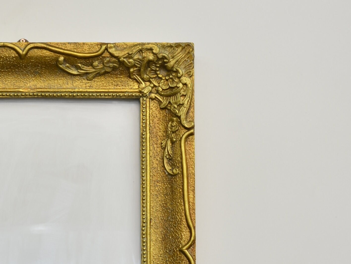 Victorian Rectangular Gold Frame, Vintage Victorian Wall Art Frame ...