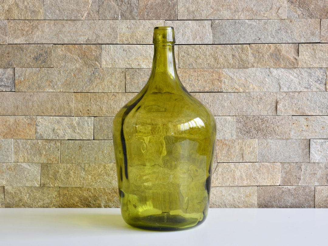 Antique Large Demijohn 5L, 20th Century Glass French Demijohn Bottle ...