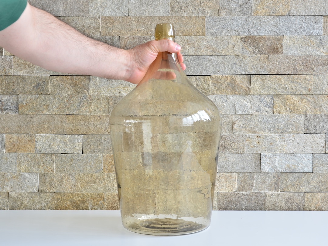 Antique Large Demijohn, 19th Century Hand Blown Glass French Demijohn ...