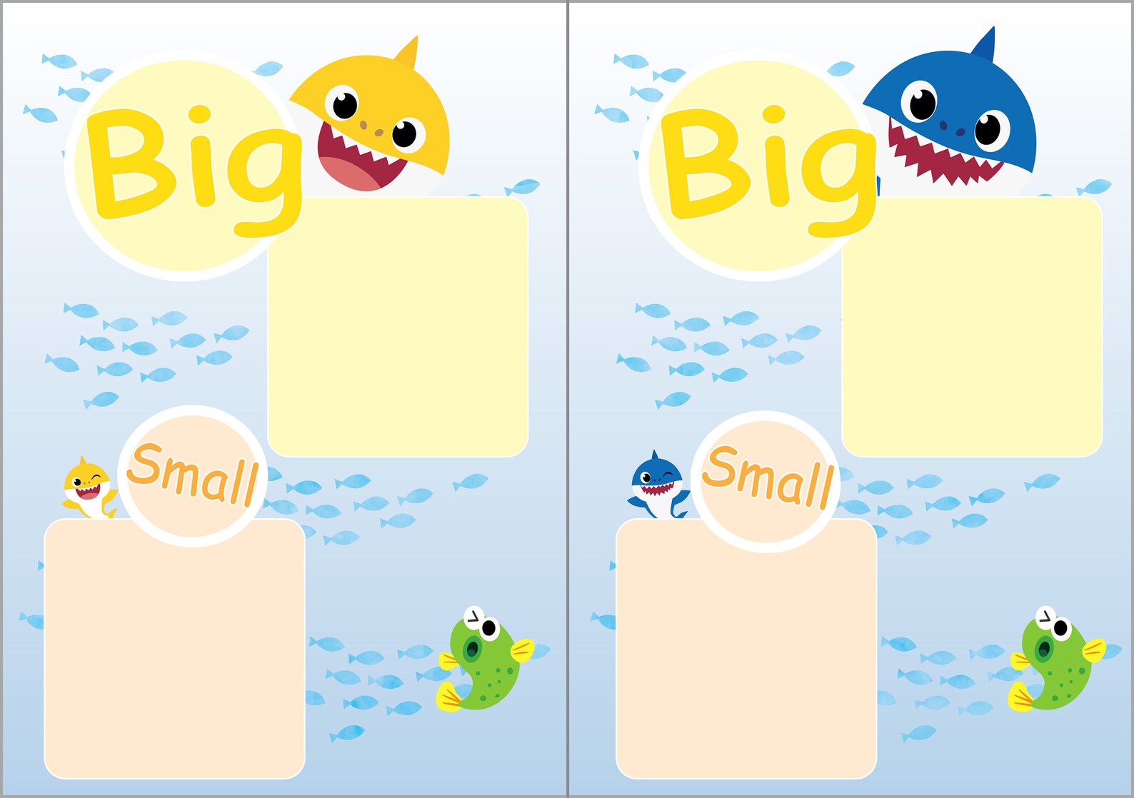 Printable| Baby Shark Big and Small Busy Book |activity Book for 2 - 3 ...