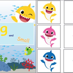 Printable| Baby Shark Big and Small Busy Book |activity Book for 2 - 3 ...