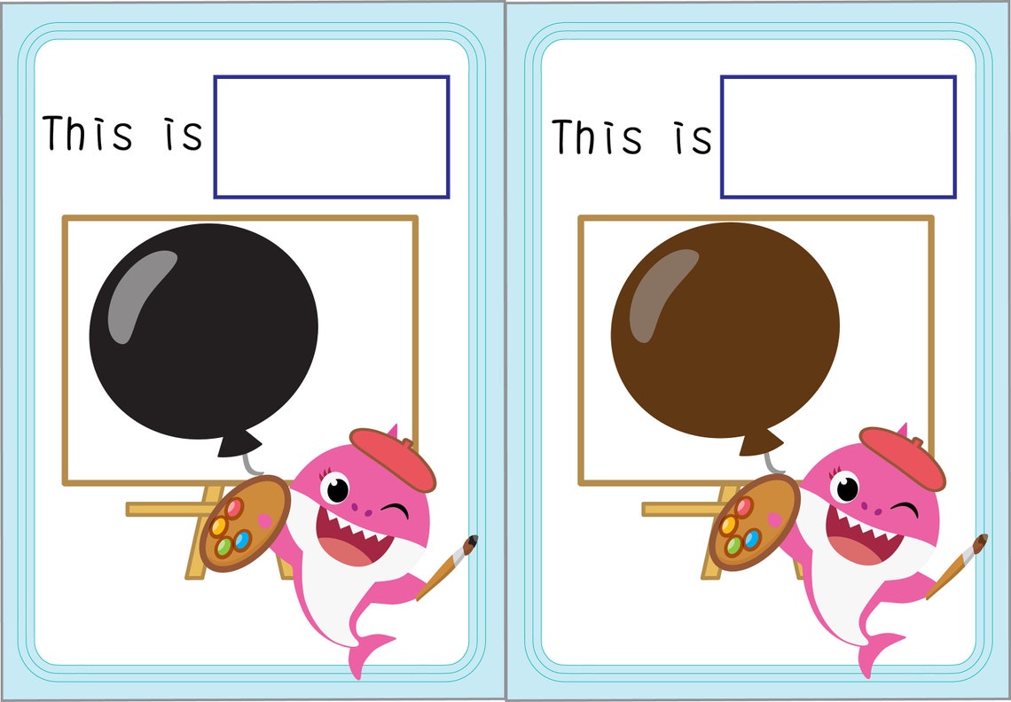 Printable| Baby Shark Colour Busy Book |activity Book for 2 - 3 Years ...