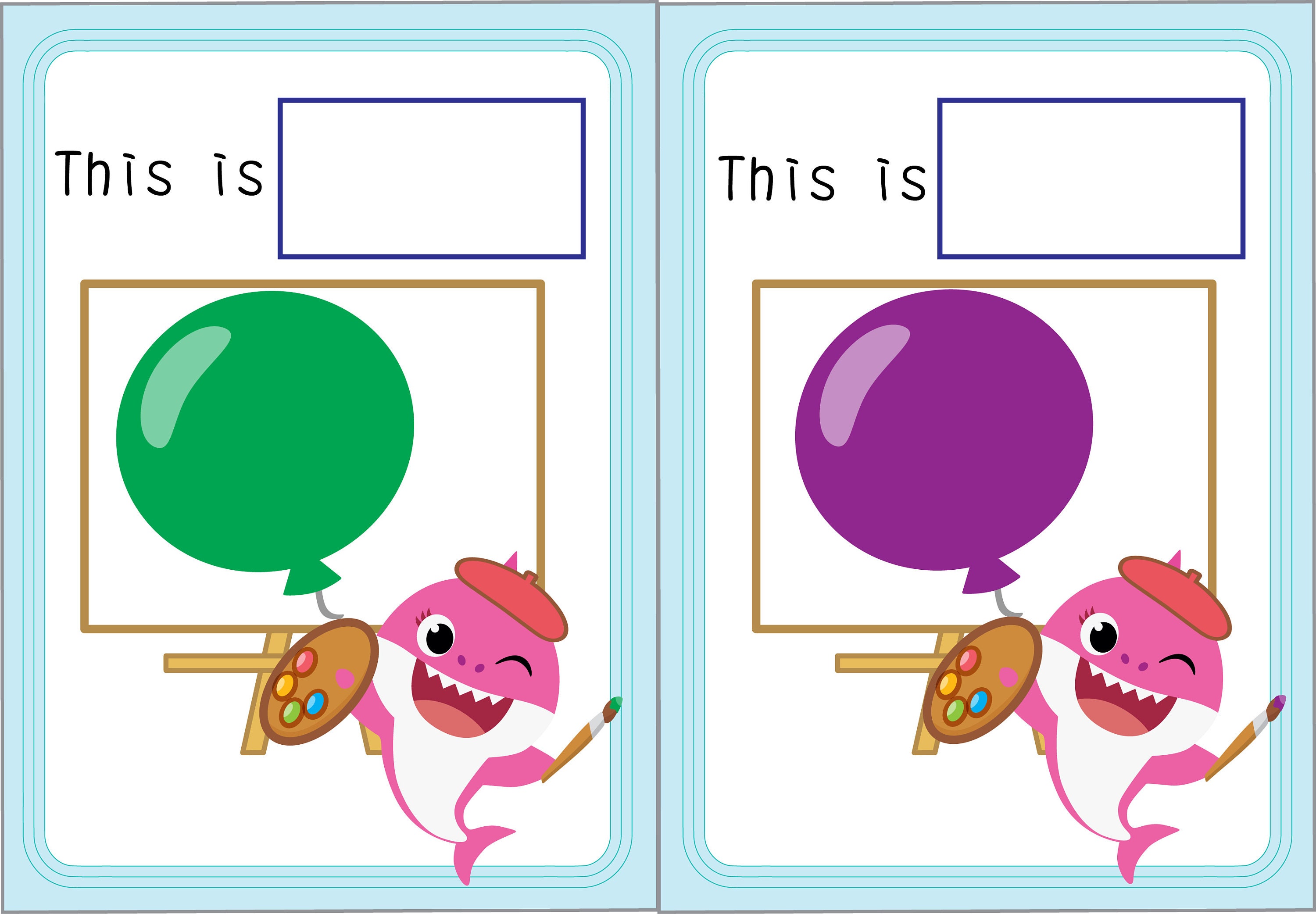 Printable| Baby Shark Colour Busy Book |activity Book for 2 - 3 Years ...