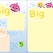 Printable Baby Shark Big and Small Busy Book activity Book for 2 3 ...