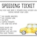 Speeding Tickets Classroom Management - Etsy