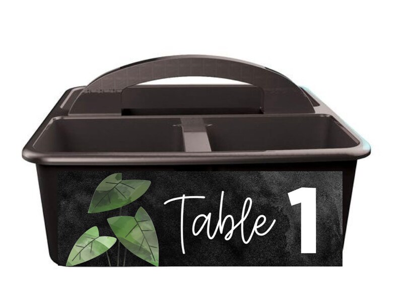 Boho Plant Classroom Caddy Labels - Etsy