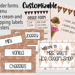 Ice Cream Shop Dramatic Play - Etsy