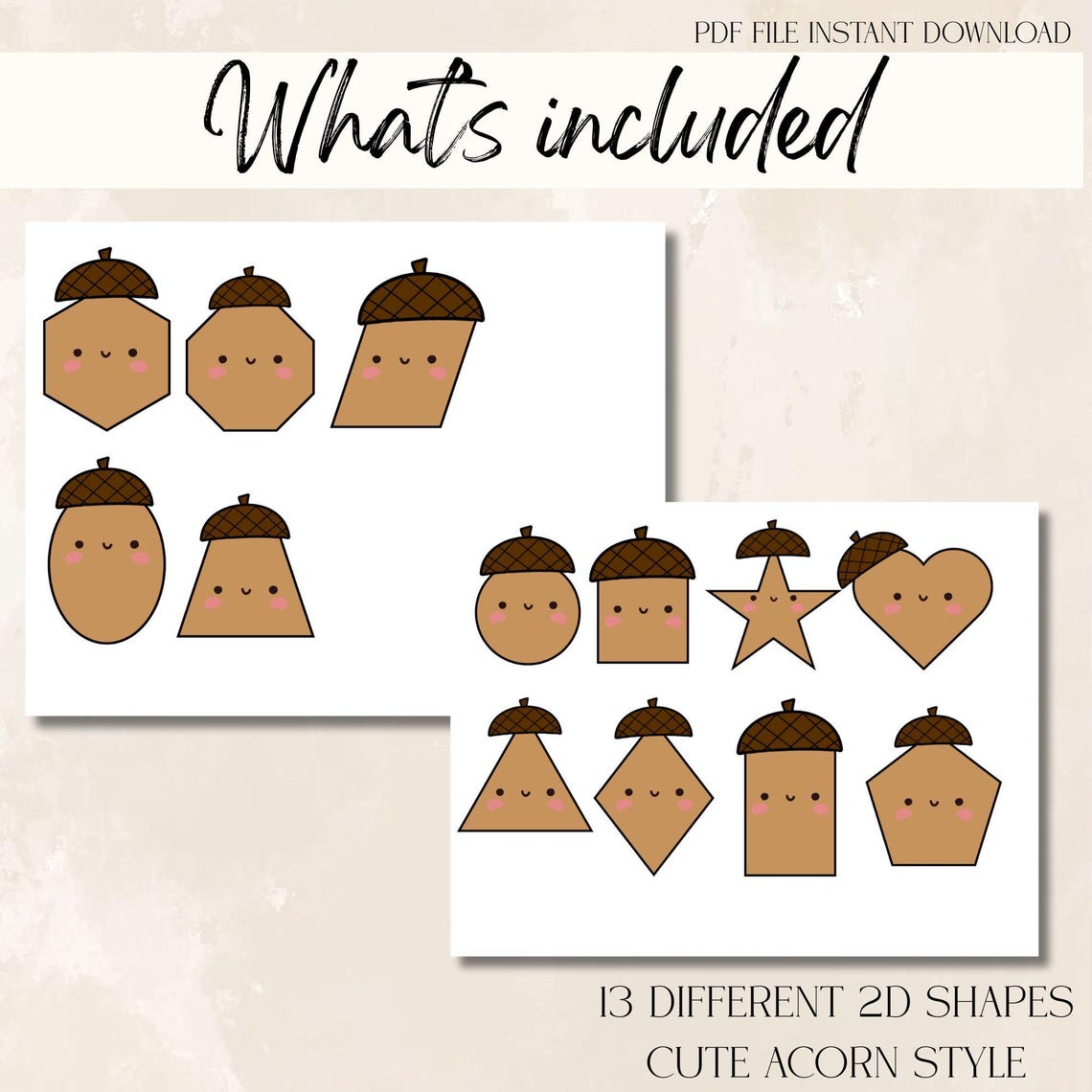 Feed the Squirrel 2D Shapes. Preschool. Shape Recognition. Kindergarten ...