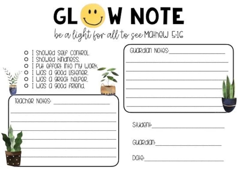 Behavior Management Teacher-parent Communication Forms - Etsy