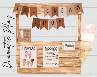 Ice Cream Shop | Dramatic Play - Etsy