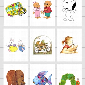 Storybook Character Posters - Etsy