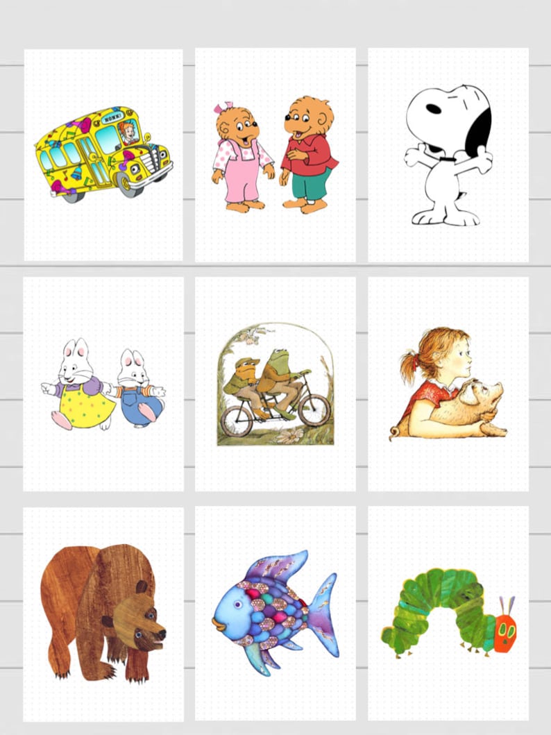 Storybook Character Posters - Etsy