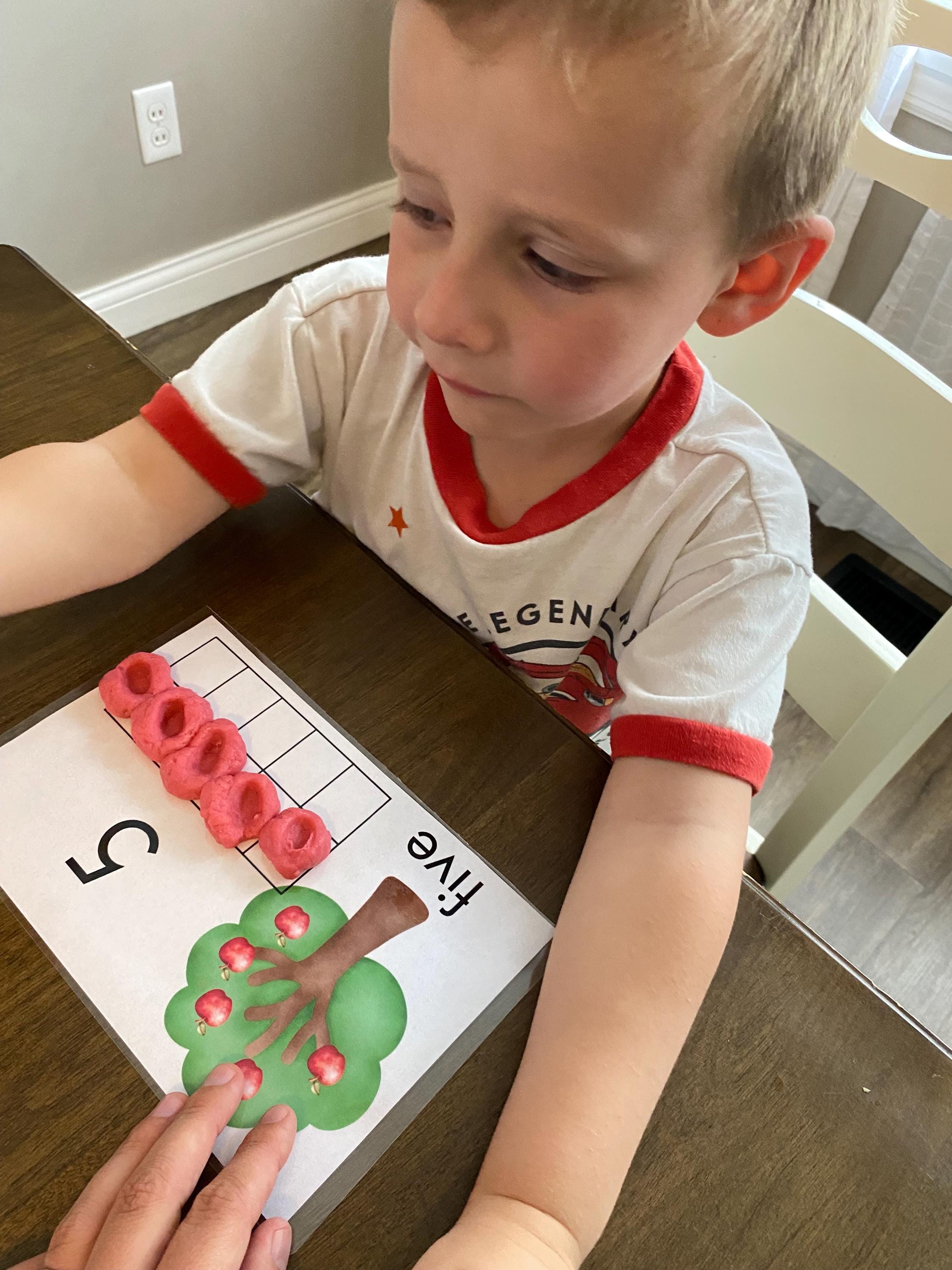 Apple Tree Counting Mats: Number Recognition, Sensory Play (PDF) - Etsy