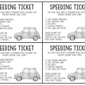 Speeding Tickets Classroom Management - Etsy