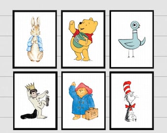 Diverse Book Character Posters Classroom Decor Storybook Characters ...