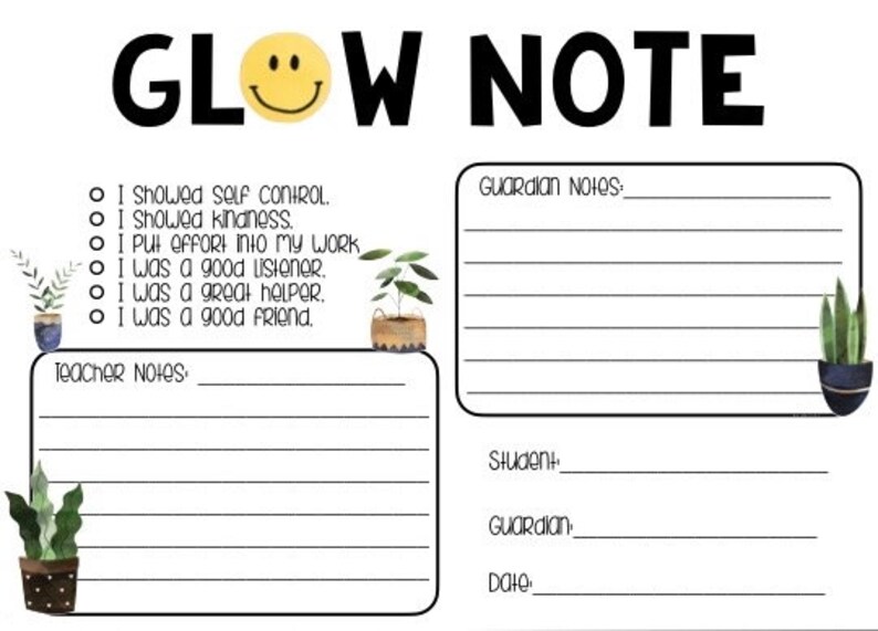 Behavior Management Teacher-parent Communication Forms - Etsy