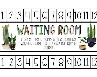 Teacher Waiting Room Student Waiting Room Poster Classroom Organization ...