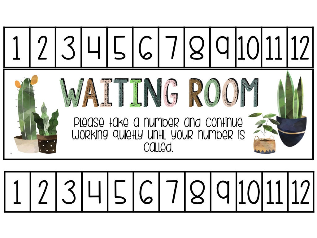 Class Waiting Room - Etsy