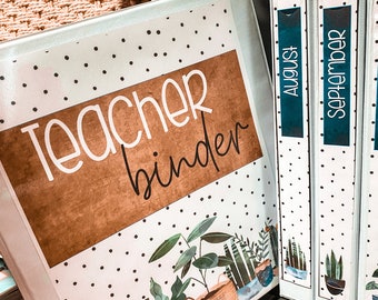 Modern Boho Teacher Binder - Etsy