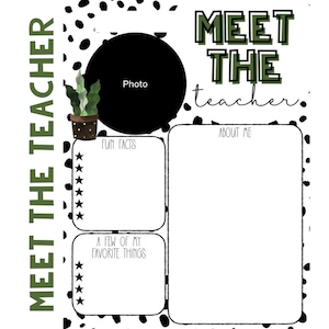 Meet the Teacher/ Orientation Forms - Etsy