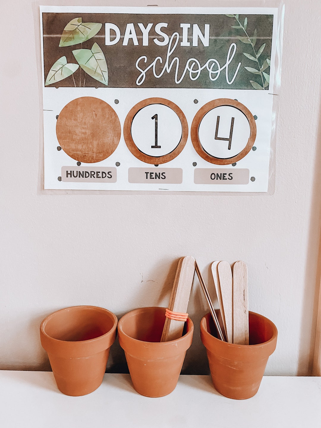 Plant Days in School Chart - Etsy