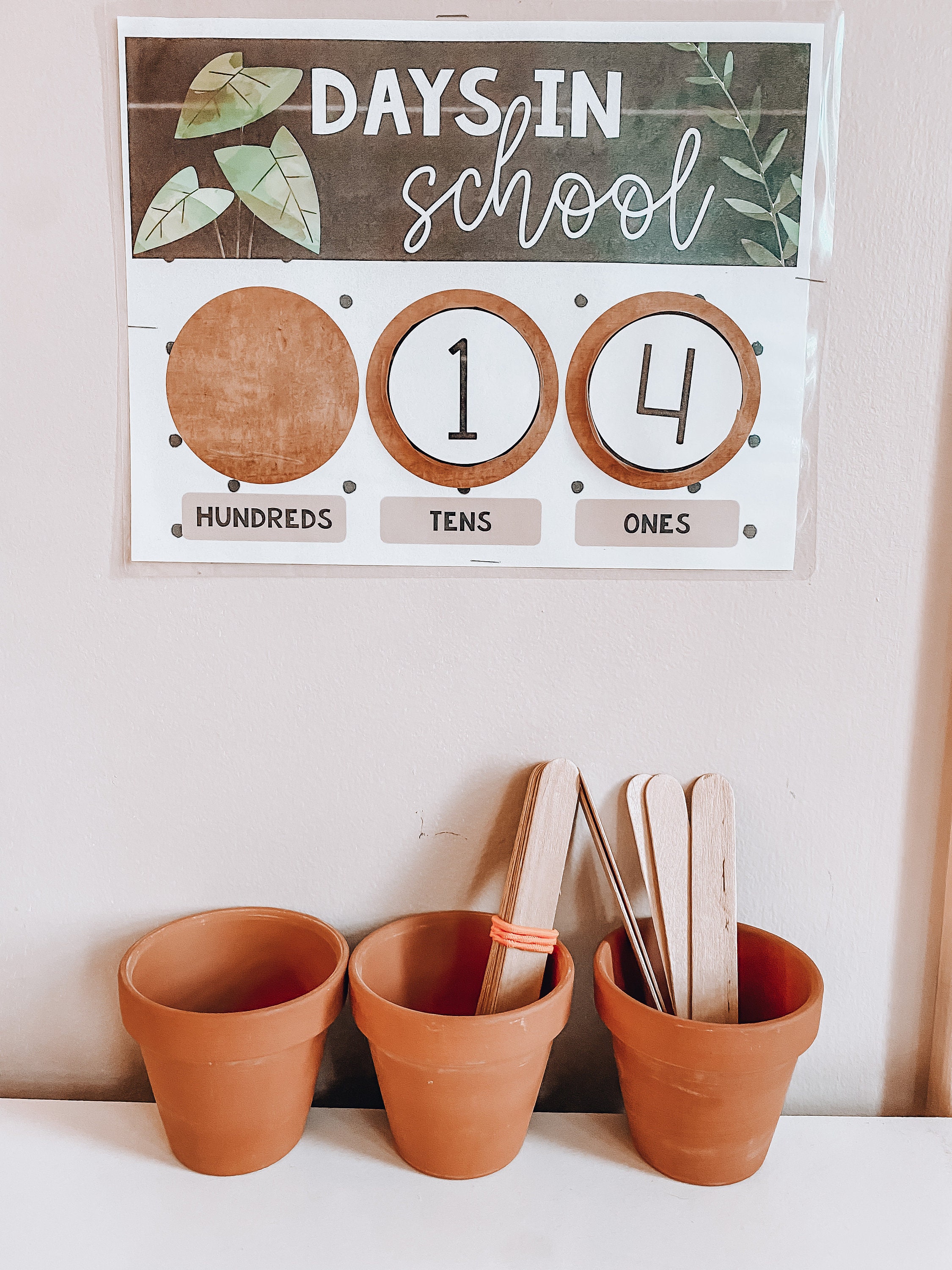 Plant Days in School Chart - Etsy