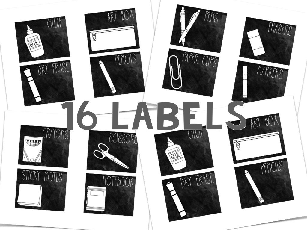 Boho Plant Classroom Caddy Labels - Etsy