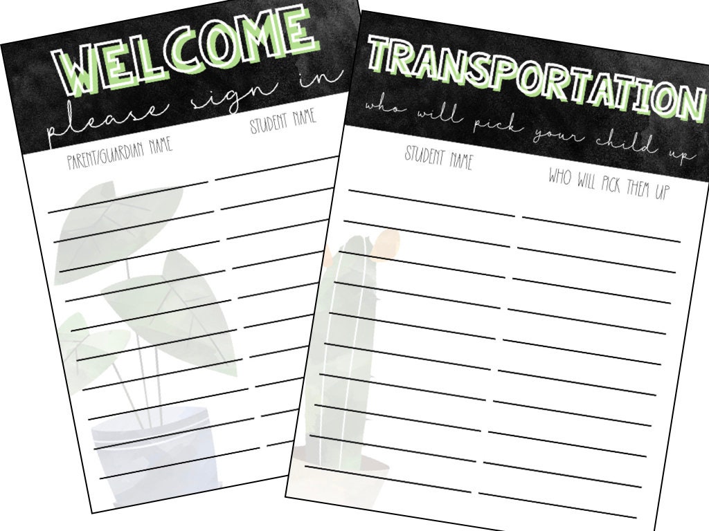 Meet the Teacher/ Orientation Forms - Etsy