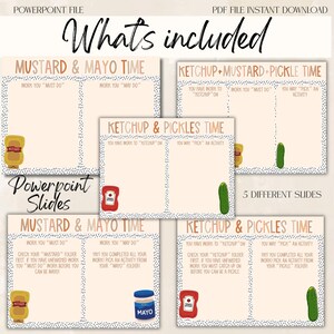 Ketchup Mustard Mayo Pickle Classroom Management Set (digital Download ...