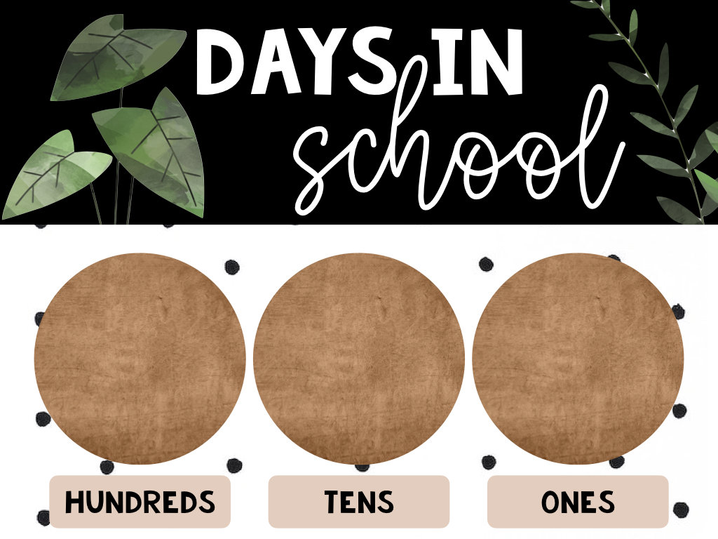 Plant Days in School Chart - Etsy