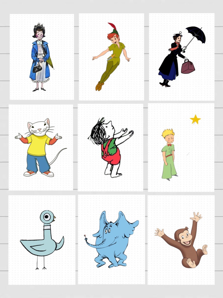 Storybook Character Posters - Etsy