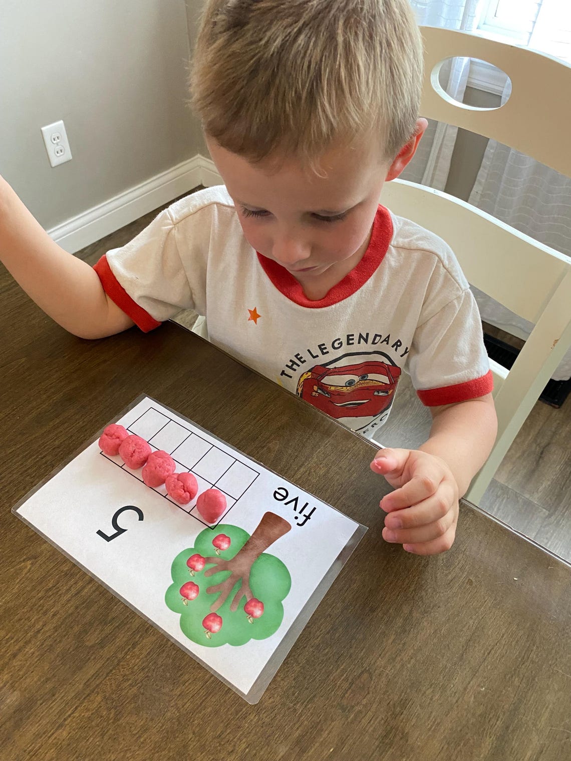 Apple Tree Counting Mats: Number Recognition, Sensory Play (PDF) - Etsy