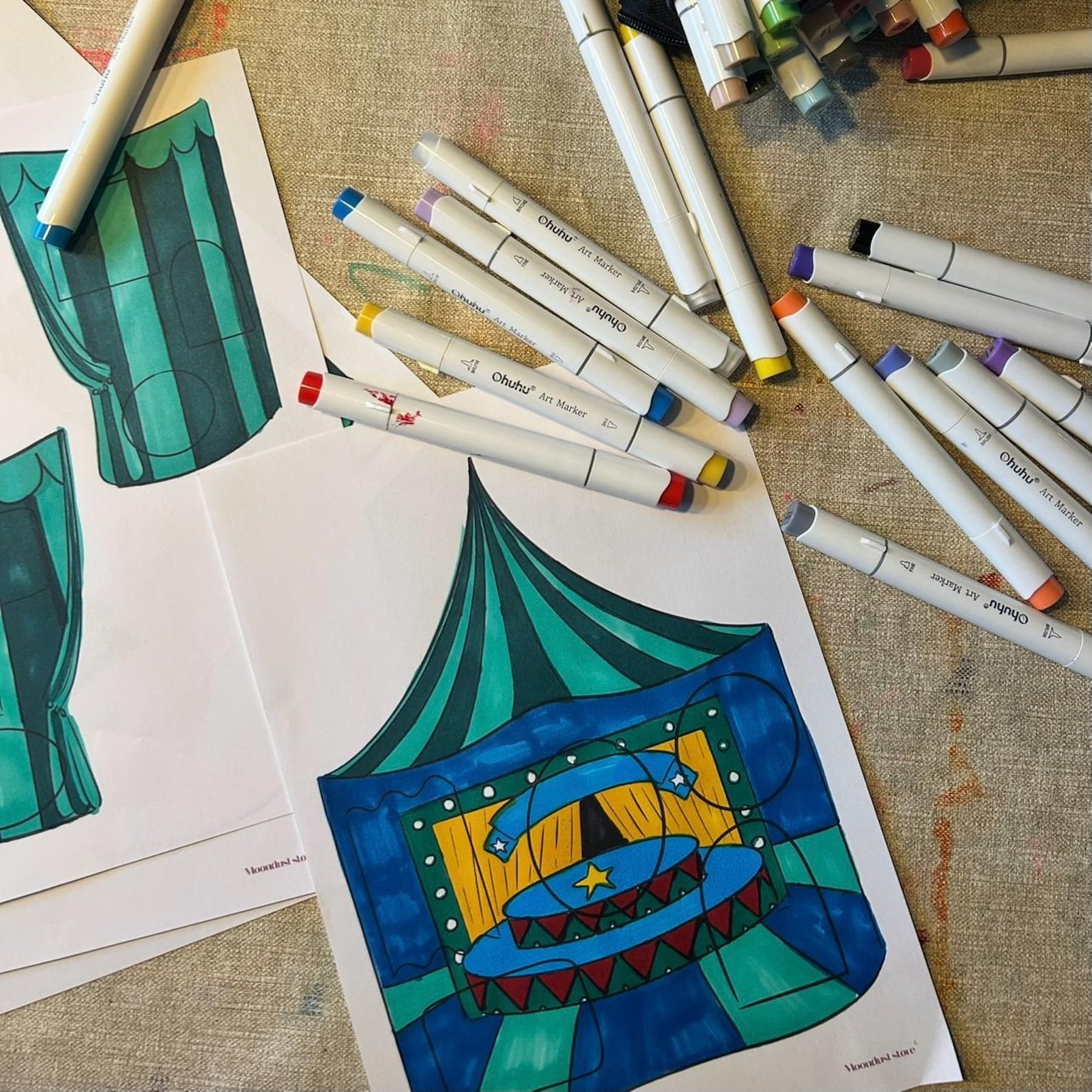 DIY Circus Tent Crafts - Craft Template Activity Kids - Etsy