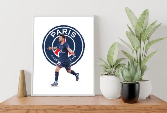 Lionel Messi PSG A4 Football Poster - Etsy UK